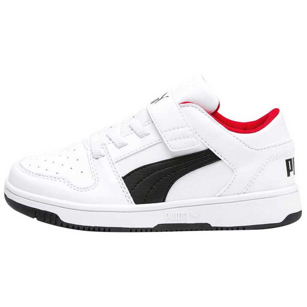 Puma Rebound Layup Lo Sl Velcro Ps EU 28 Puma White / Puma Black / High ...