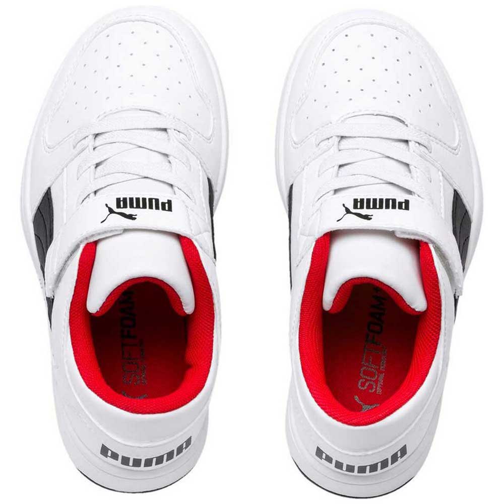 Puma Rebound Layup Lo Sl Velcro Ps EU 28 Puma White / Puma Black / High ...